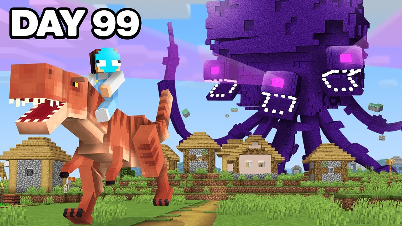 I Spent 100 Days with 100 Mods in Minecraft... - YouTube