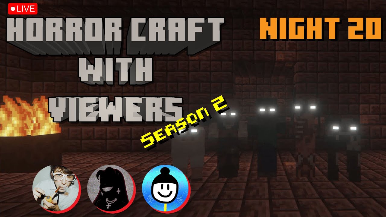 🌃 NIGHT 20 🌃 horror craft w/ viewers 🌃 (ft. @kingdete) #shorts #live # ...