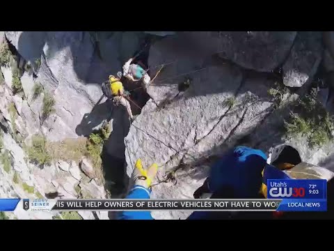 Utah DPS captures dramatic helicopter rescue on camera - YouTube