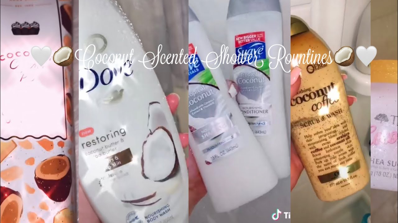 Coconut Scented Shower Routines🥥🤎🤩🤍🌴 - YouTube