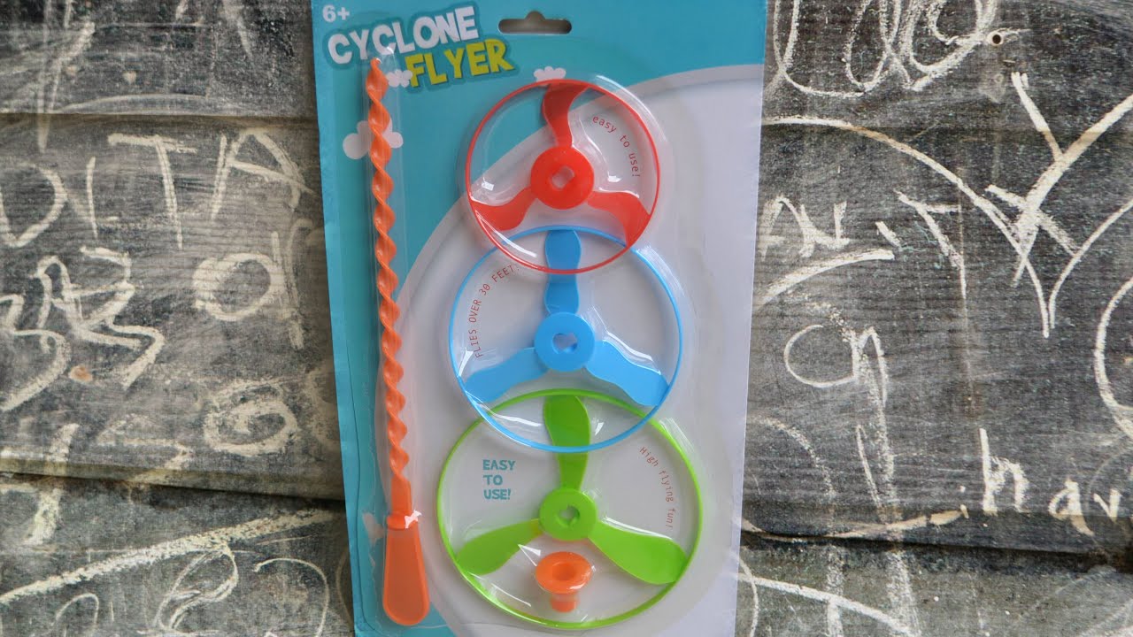 Cyclone Flyer - Flies over 30 feet - YouTube
