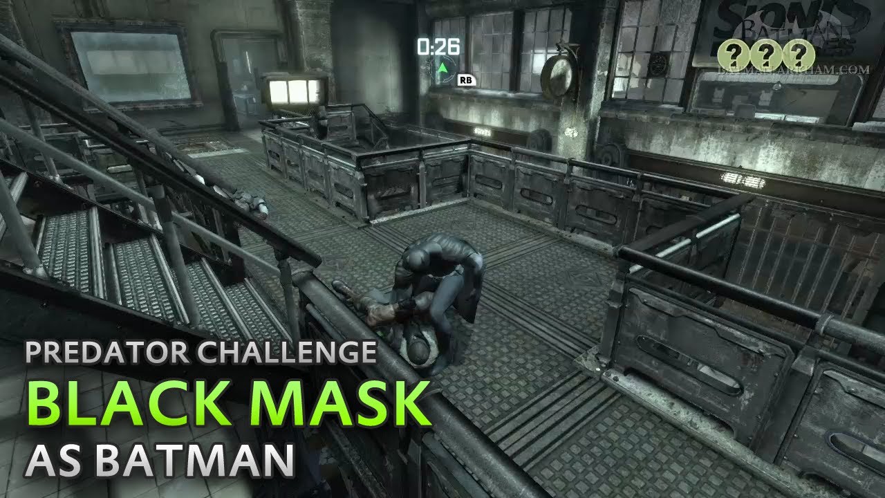 Batman: Arkham City - Black Mask [as Batman] - Predator Challenge - YouTube