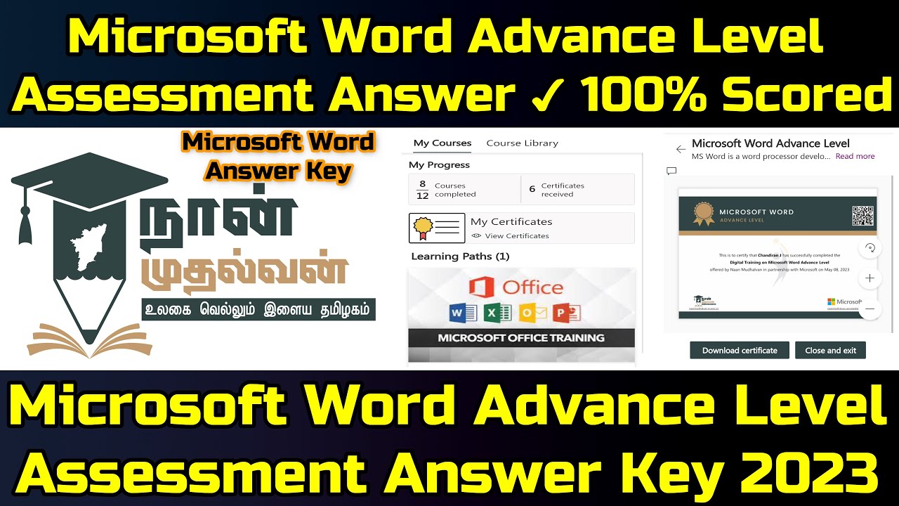 Microsoft Word Advanced Level Assessment Answer Key 2023 for 100% ...