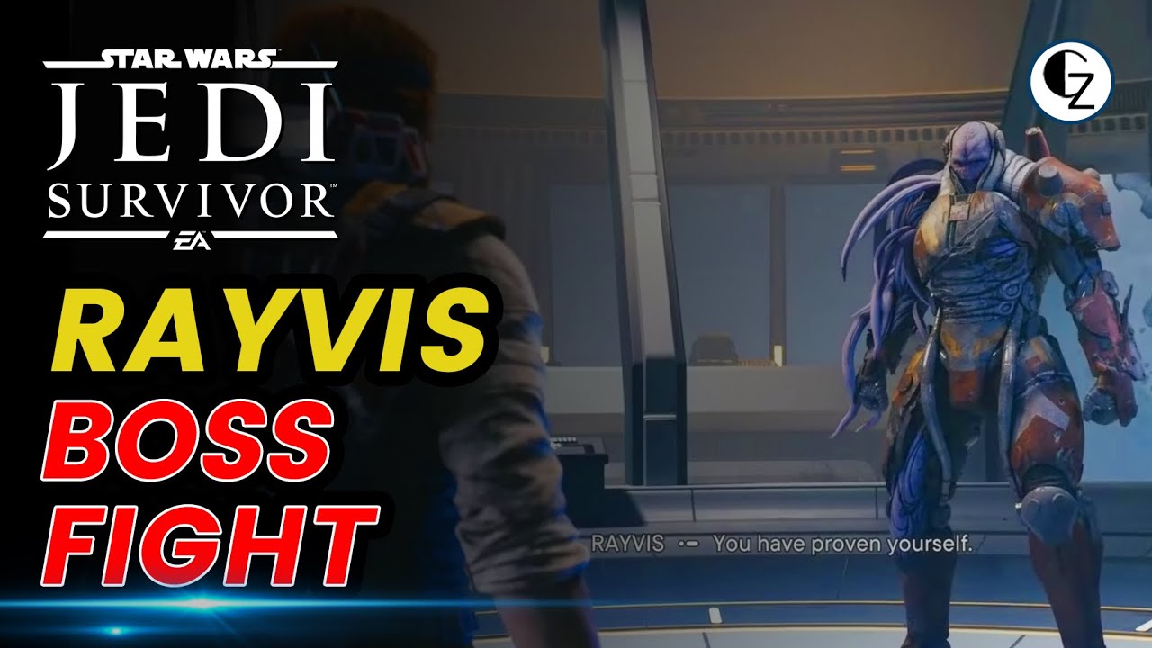 star wars jedi survivor: rayvis boss fight | kill rayvis - YouTube