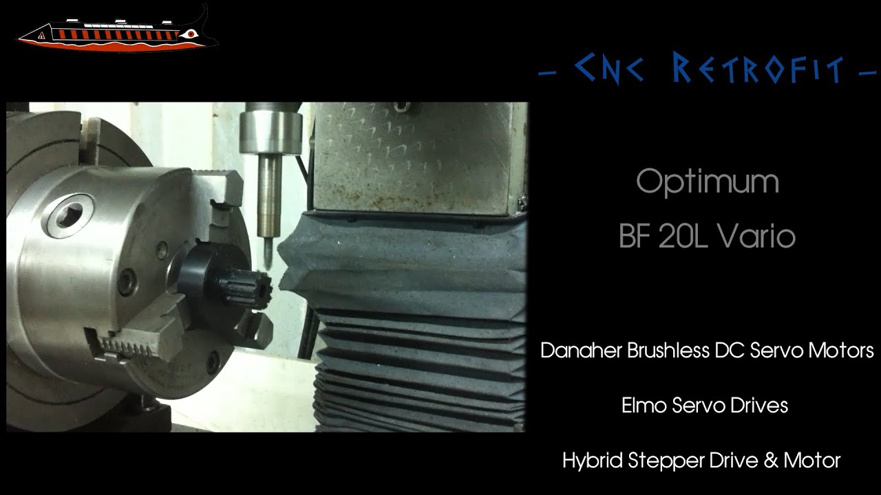 Tribute to the past. Optimum BF20L Vario Mill - Servo CNC Retrofit ...