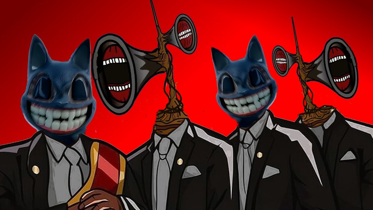 Impudent CARTOON CAT is running and SIREN HEAD is upset | Coffin Dance ...