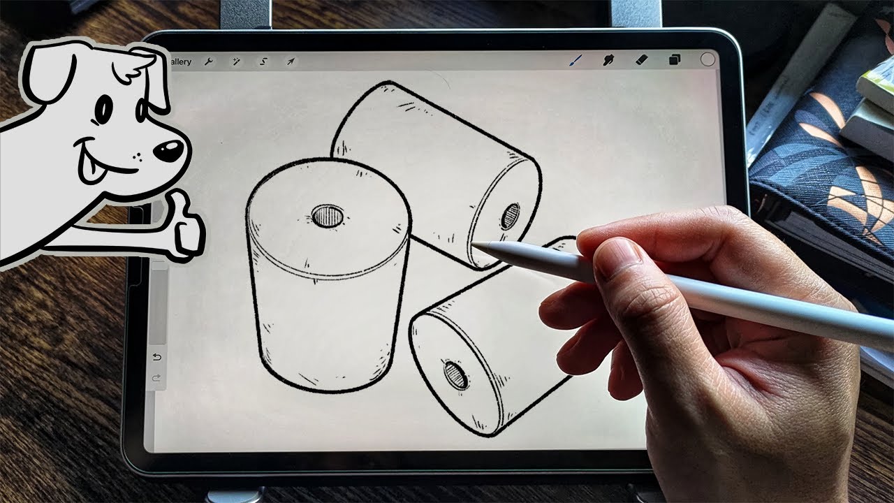 How to draw rubber stoppers 🍾 - YouTube