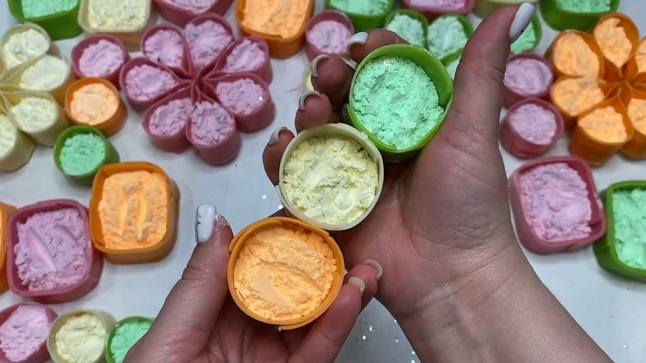 Compilation set 🌟30 minutes only starch 🩵💛🧡Crushing boxes , flowers ...