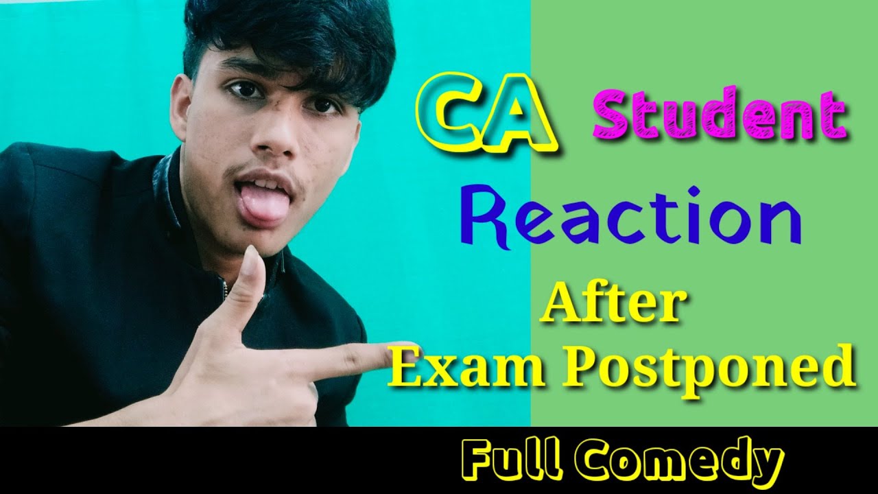 CA Student Reaction After Exam Postponed - By Pranjal Basnet - YouTube