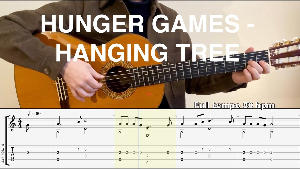 Hanging Tree from The Hunger Games with TAB - Fingerstyle Tutorial ...