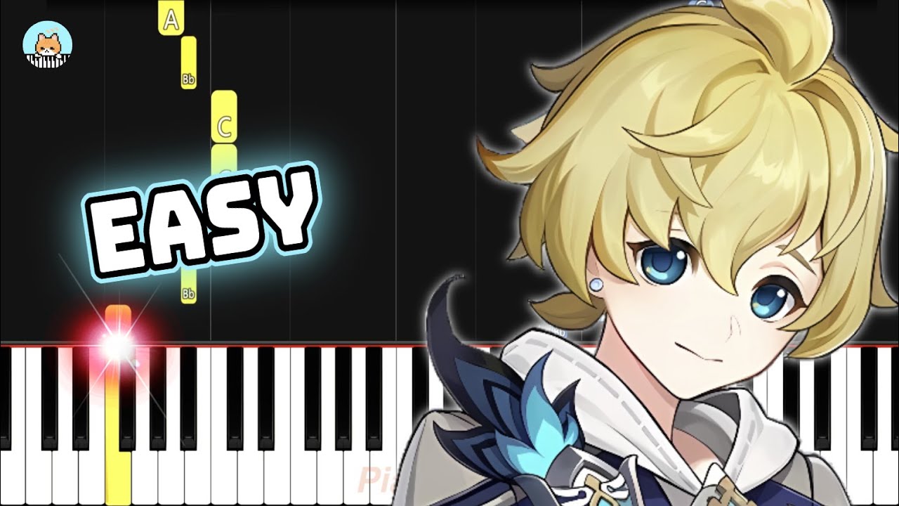Genshin Impact Demo - "Mika: Plume of Navigation" - EASY Piano Tutorial ...