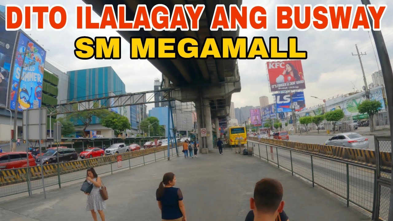 Sm megamall busway station | edsa corner julia vargas avenue - YouTube