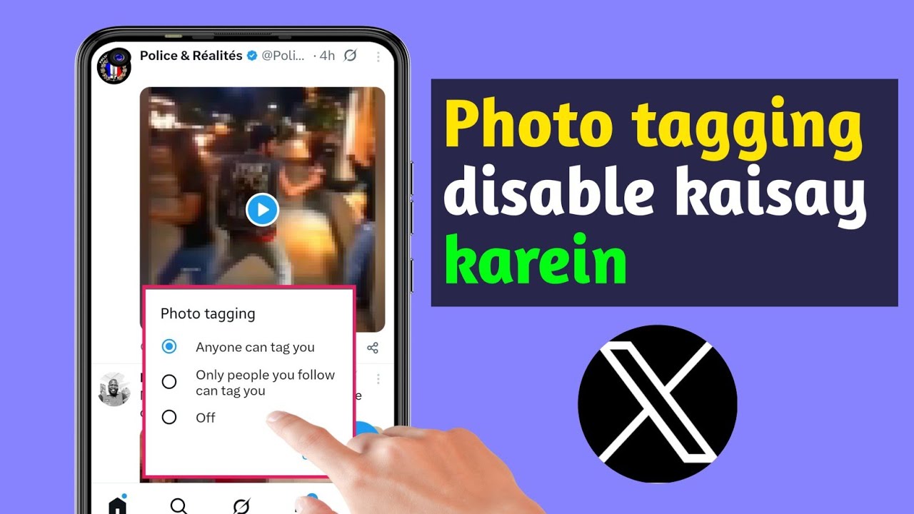 X par photo tagging disable kaisey karain Full guide - YouTube