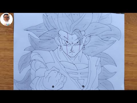 How To Draw Zeno Goku | Step By Step | Dragon Ball - YouTube