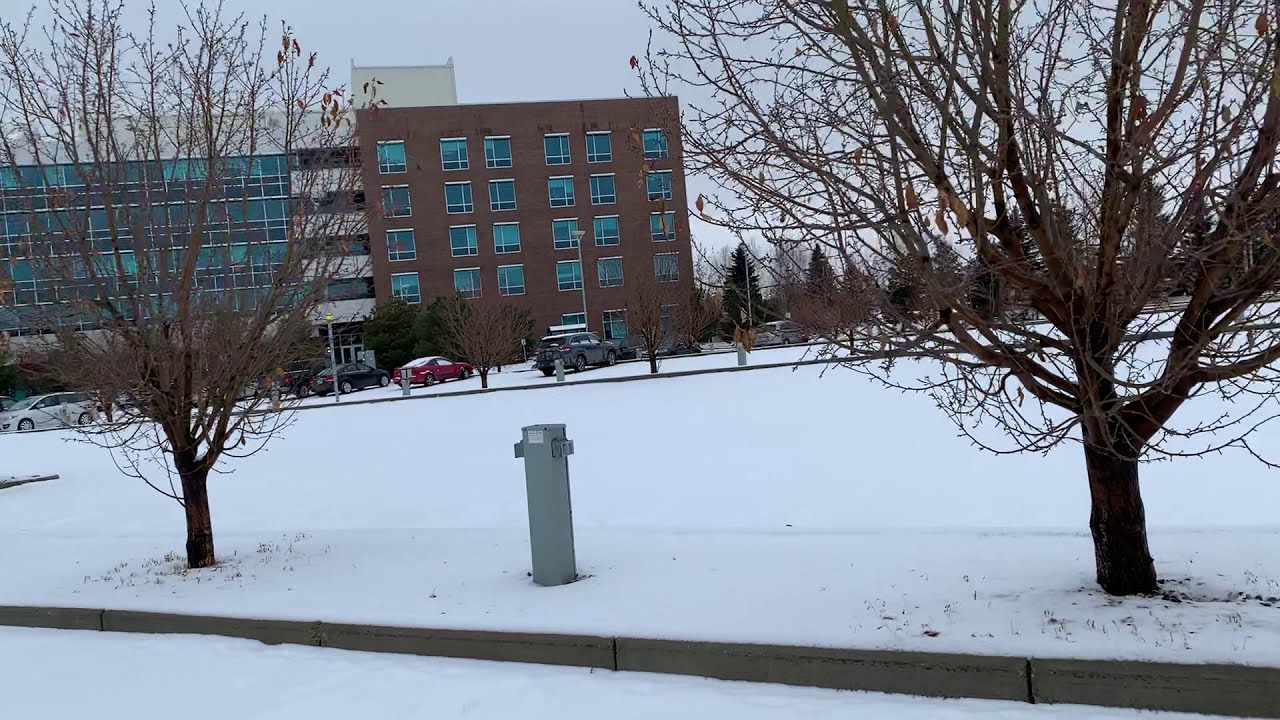 Canada's University of Saskatoon Research Drive in Winter Season - YouTube