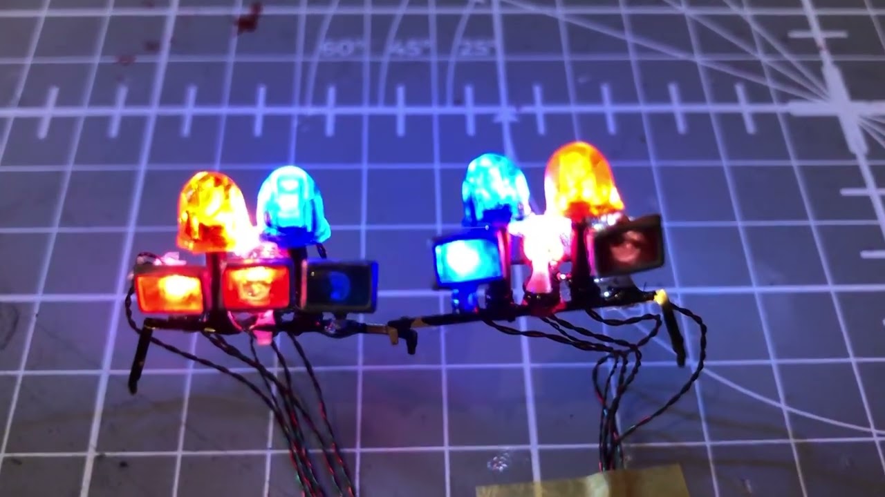 Blade Runner Spinner Cop Car Blinky Gumball Roof Lights Test - YouTube