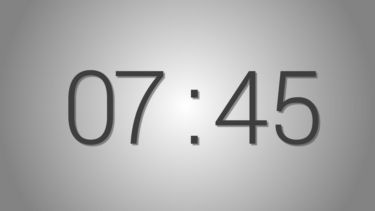 7 Minutes 45 seconds countdown Timer - Beep at the end | Simple Timer ...