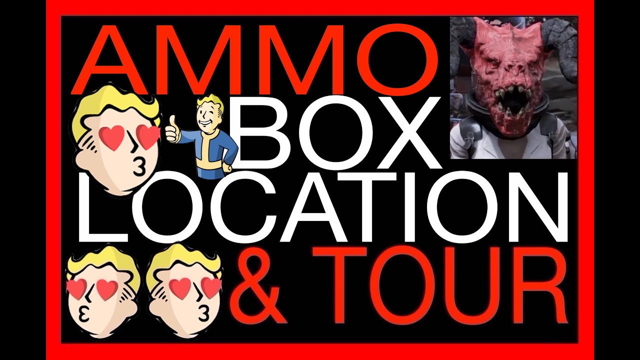 AMMO STORAGE BOX TOUR & LOCATION Fallout 76 C.A.M.P. build mode ...