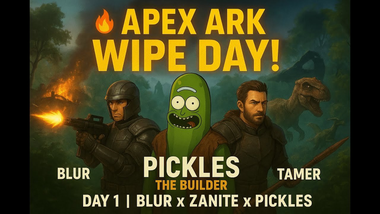 🔥 APEX ARK WIPE DAY! | Day 1 with Blur, Zanite & Pickles 🔥 - YouTube