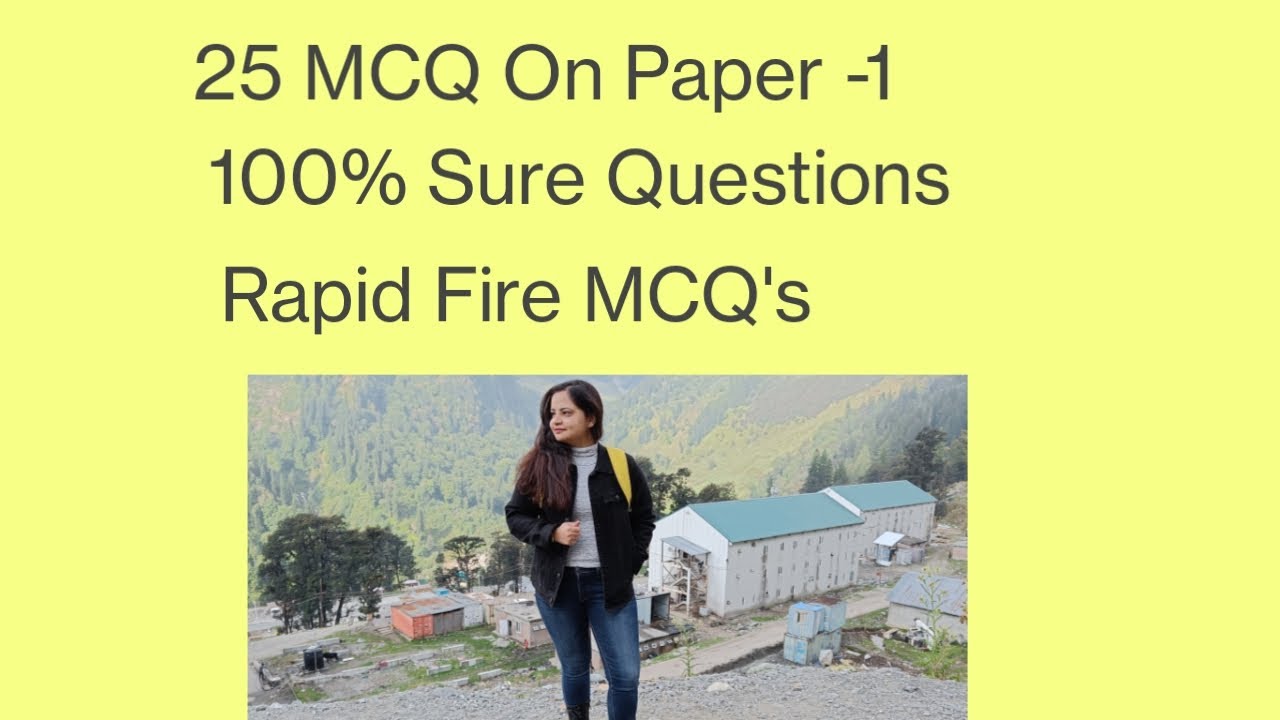 25 MCQ on Paper-1 | Rapid Fire Round | NTA UGC NET | By Pathway Classes | - YouTube