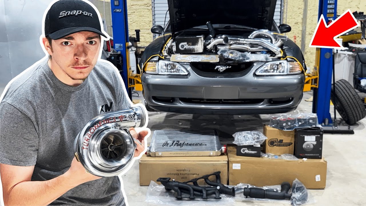 BOOSTING THE SN95! Unboxing 94-95 On3 Performance Turbo Kit! - YouTube