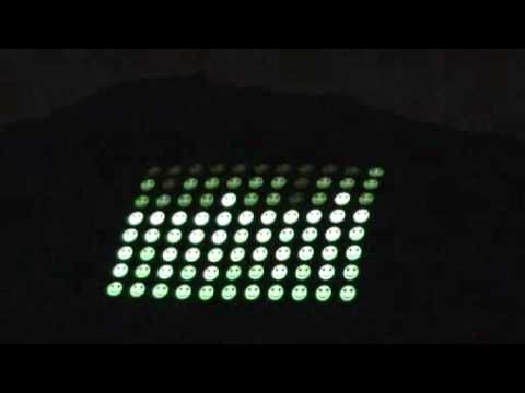 Sound and Music Activated Dot-Matrix EL Visualizer T-shirt - YouTube
