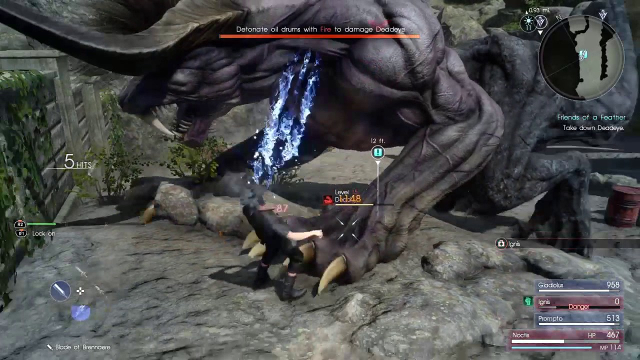 FINAL FANTASY XV Deadeye boss - YouTube