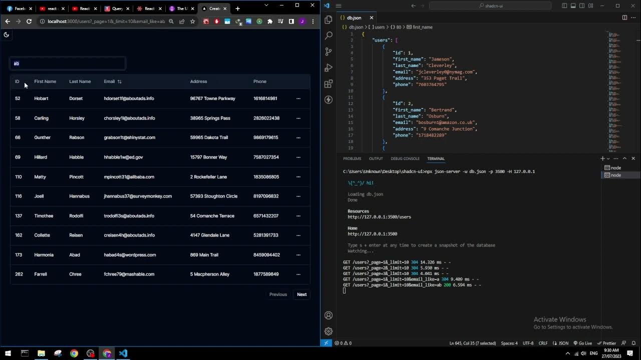 Server-side Pagination | Tanstack Query, Tanstack Table, shadcn/ui - YouTube