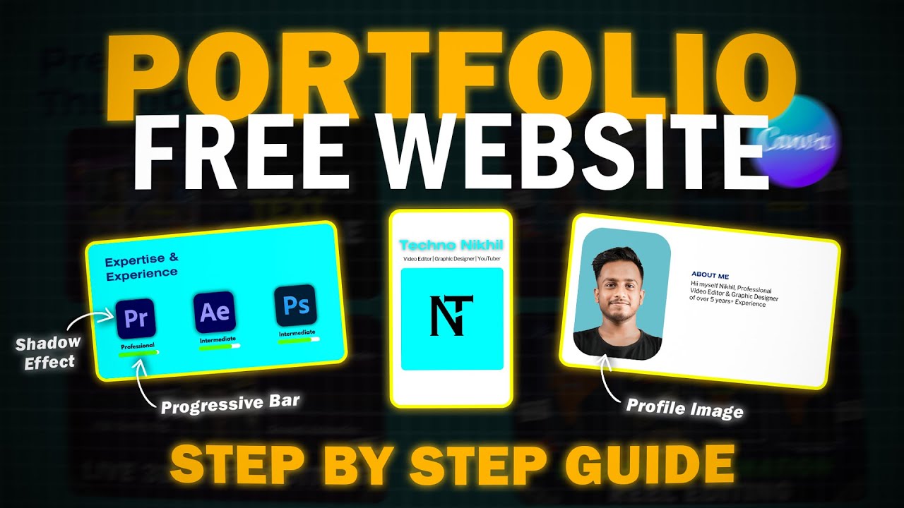 FREE Portfolio Website For Video Editor & Graphic Designer - YouTube