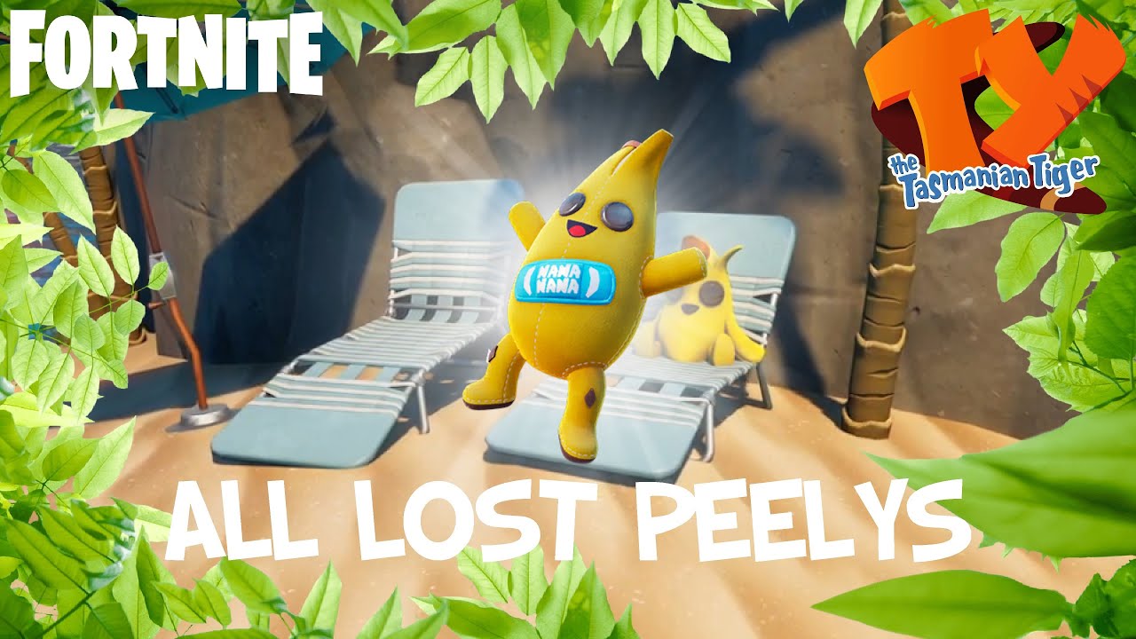 All Lost Peely Locations | Ty: The Tasmanian Tiger | Fortnite - YouTube