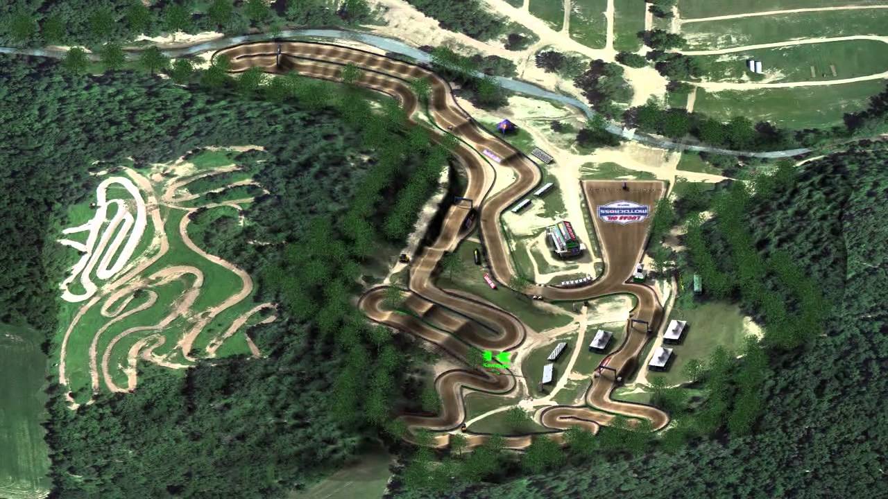 Spring Creek Animated Track Map: Helicopter View - YouTube