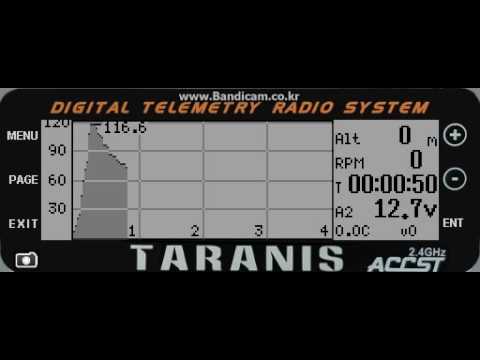 Taranis telemetry lua LCSV with CSV (simulate only graph) - YouTube