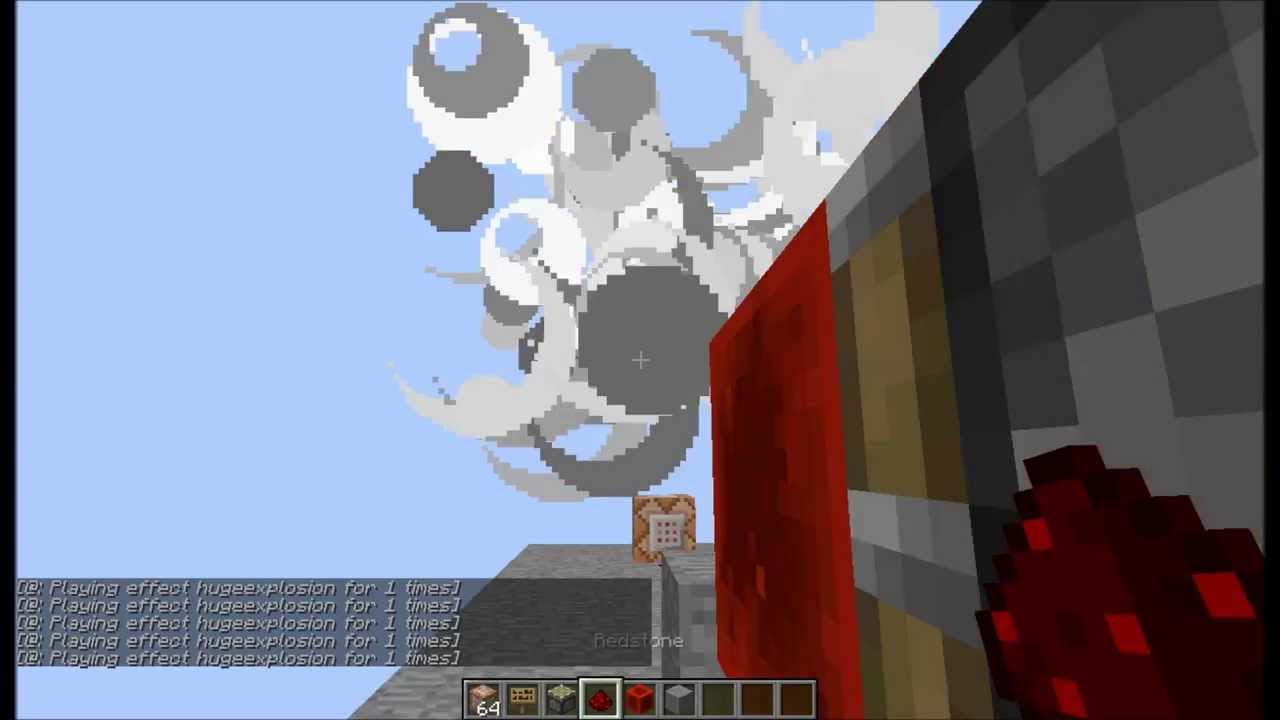 Minecraft Redstone Particle Series Ep. 1 Huge Explosion - YouTube