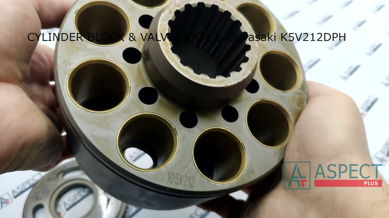 Блок цилиндров L K5V212DPH K5V212DPHCBL CYLINDER BLOCK VALVE PLATE L ...