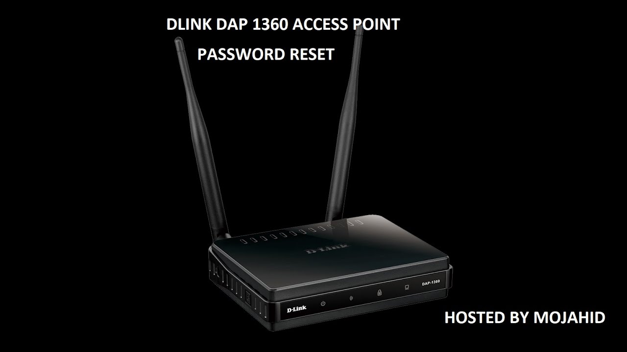How to Reset the Password on a D-Link DAP-1360 - YouTube