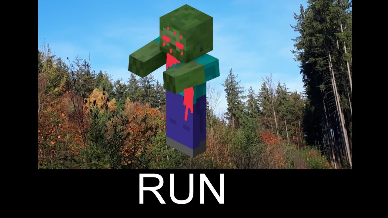Testing The "blood zombie " in Minecraft bedrock edition - YouTube