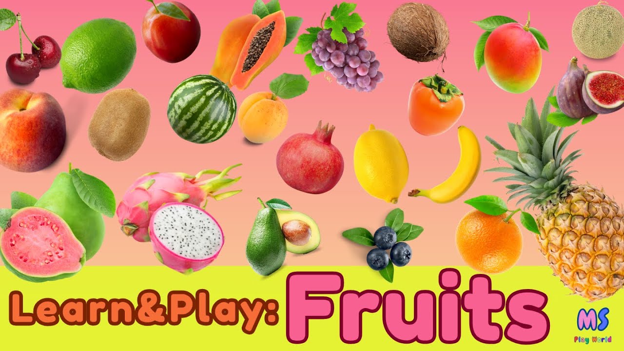Learn & Play: Fruits 🍎 | Guess the Fruits Game For Kids - YouTube