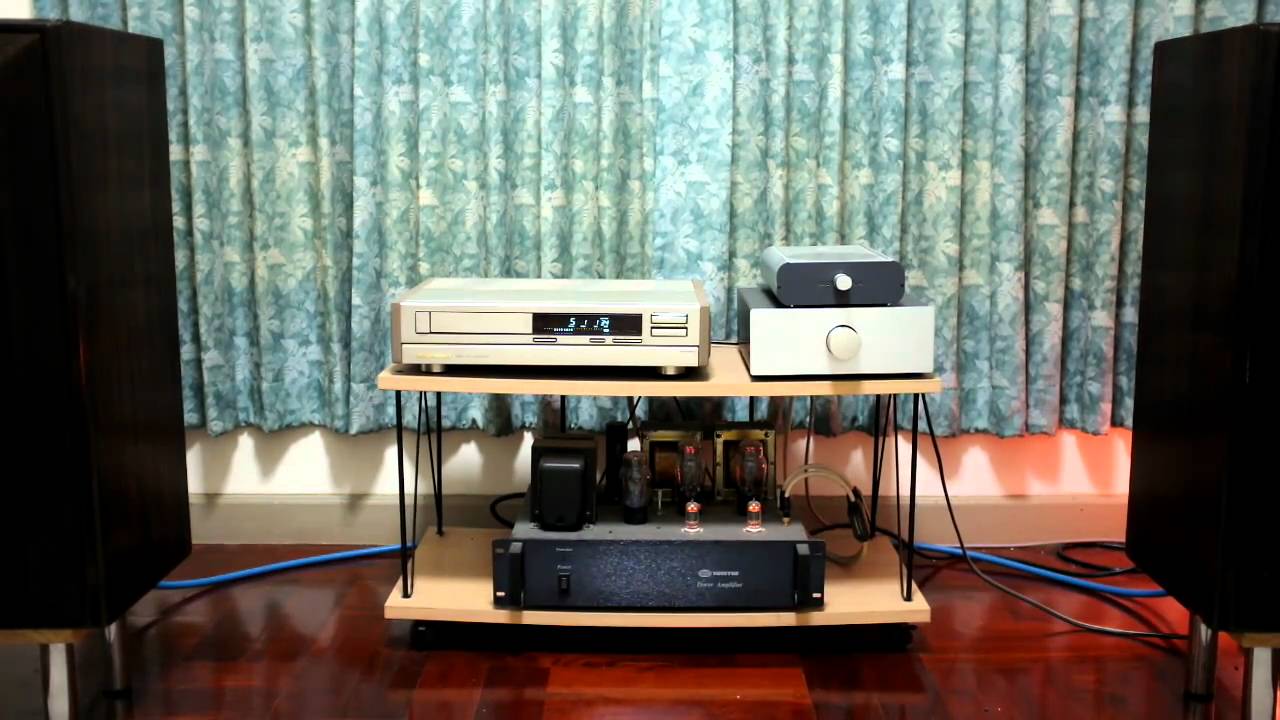 Marantz CD95 6SN7 preamp 2A3 amp YAMAHA NS1000 #2 - YouTube