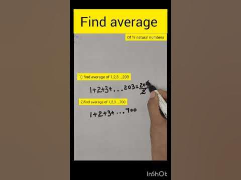 find average of 'n' natural number | easy trick | fast calculation # ...