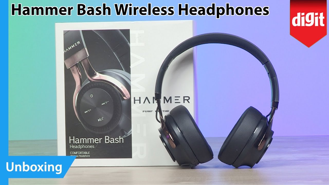 Hammer Bash Wireless Headphones - Unboxing - YouTube