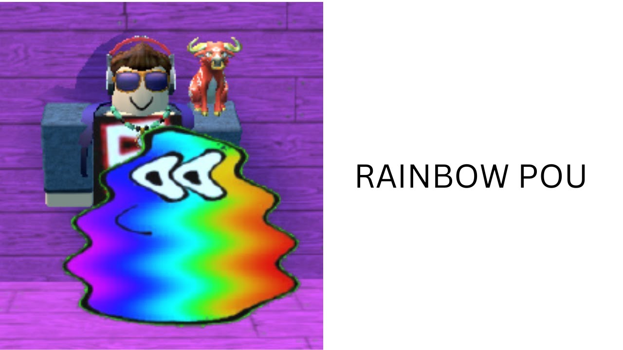 How to get rainbow pou in find the pou roblox - YouTube
