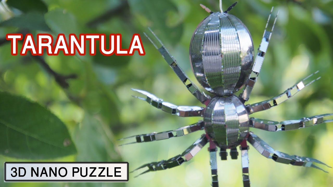 3D Metal Model TARANTULA - Nano Puzzle - YouTube