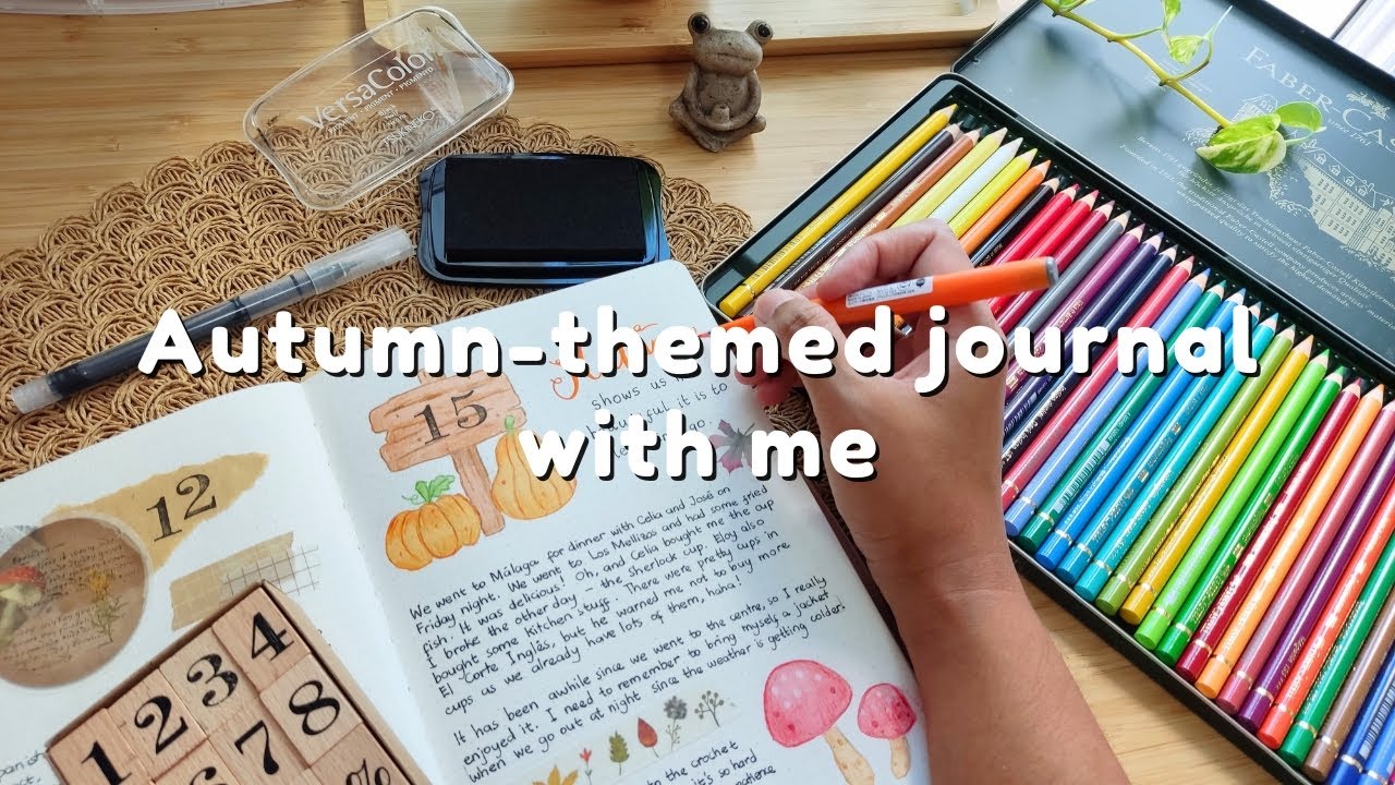 Autumn theme journal with me 🍄🍂| My daily journaling routine - YouTube