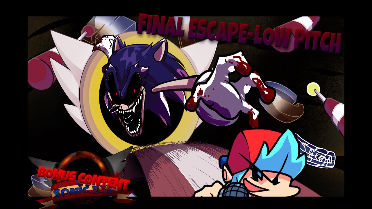 FNF VS. Sonic.EXE | Final Escape-LOW PITCH [VR Chat Edition BONUS ...