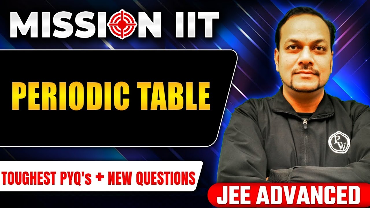 PERIODIC TABLE - Toughest PYQs for IIT-JEE ADVANCED 2024 🎯 - YouTube