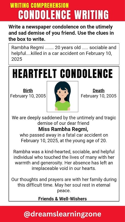 How to Write a Condolence Message 🕊️ | #Condolence #WritingTips #Shorts #ytshorts #englsih - YouTube