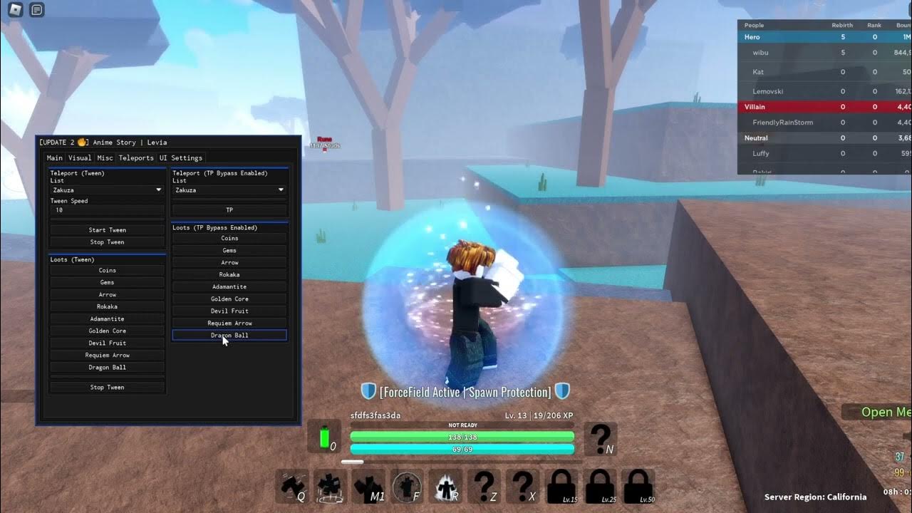 Roblox NEW Anime Story Script Exploit GUI Pastebin 2022 - YouTube