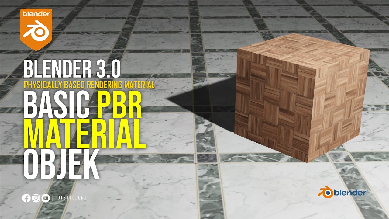 PBR MATERIAL 3D BLENDER | TUTORIAL VIDEO - YouTube