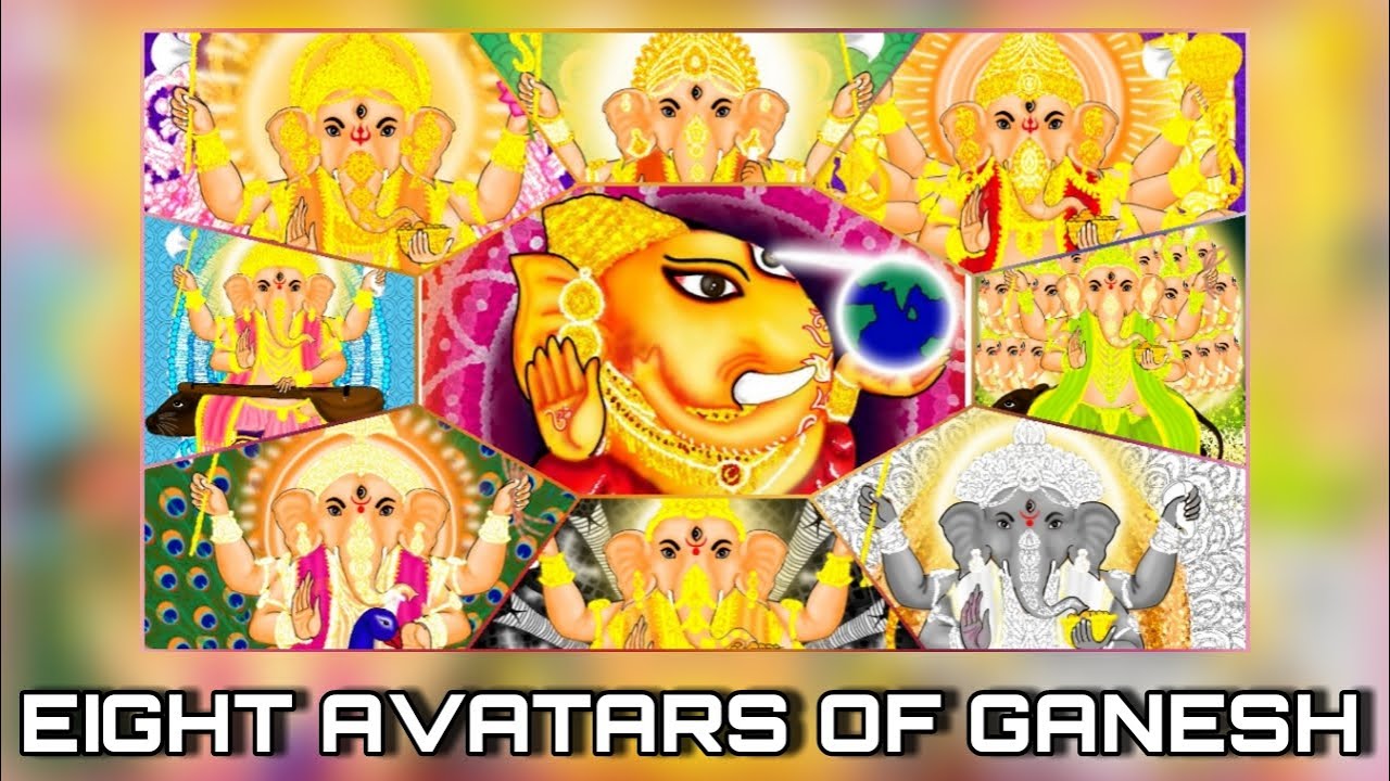 GANESH CHATURTHI।।EIGHT AVATARS OF SHRI GANESH।।#VIGHNAHARTAGANESH ...