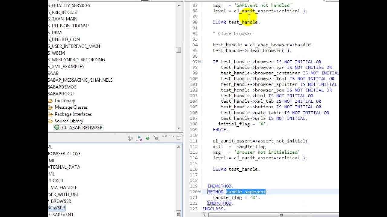 ABAP in Eclipse Tutorials - Working with the Outline View - YouTube